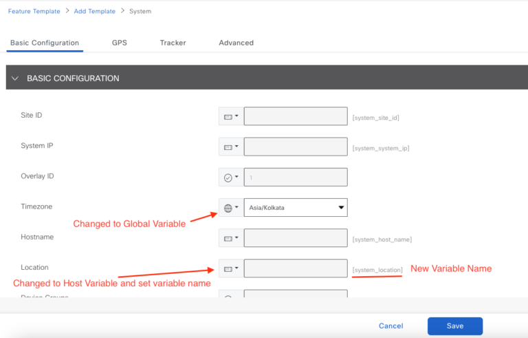 Cisco SD-WAN: Configuring Device with Device Templates