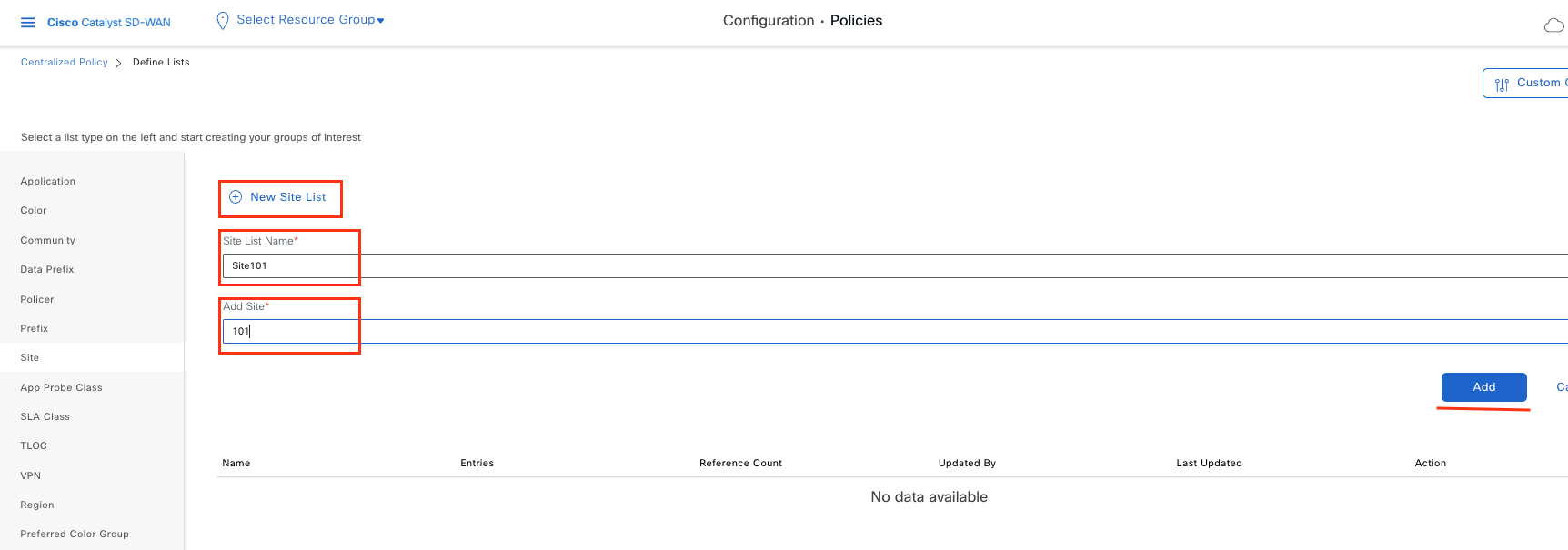 Cisco SD-WAN: NAT DIA – Centralized Data Policy Method