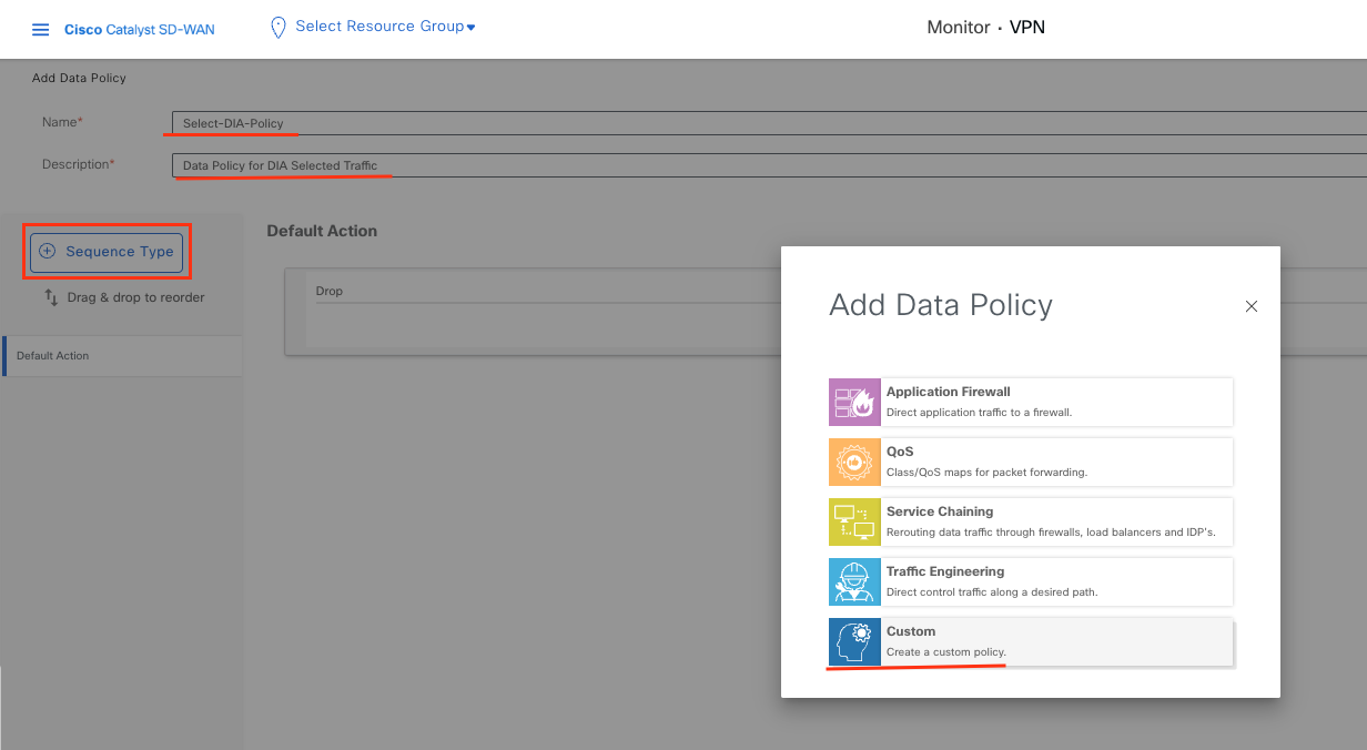 Cisco SD-WAN: NAT DIA – Centralized Data Policy Method